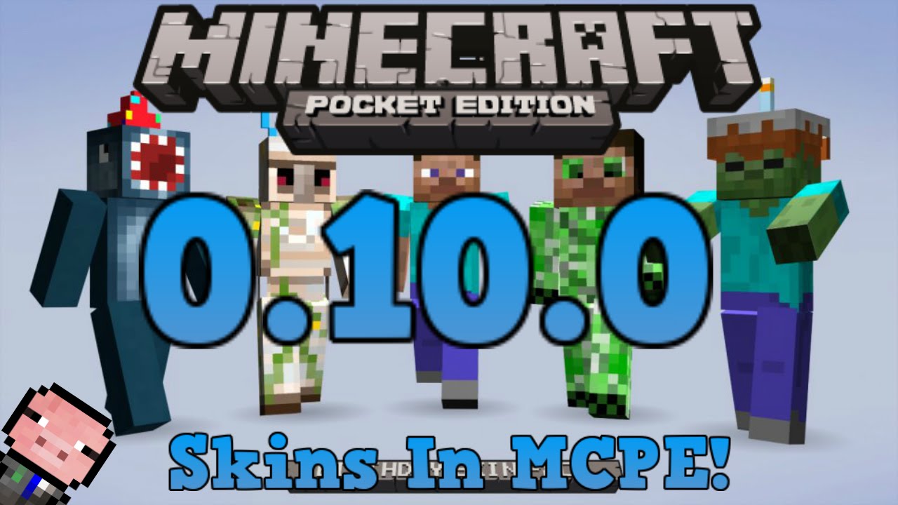 Minecraft PE: Skins in MCPE!? (0.10.0) - YouTube