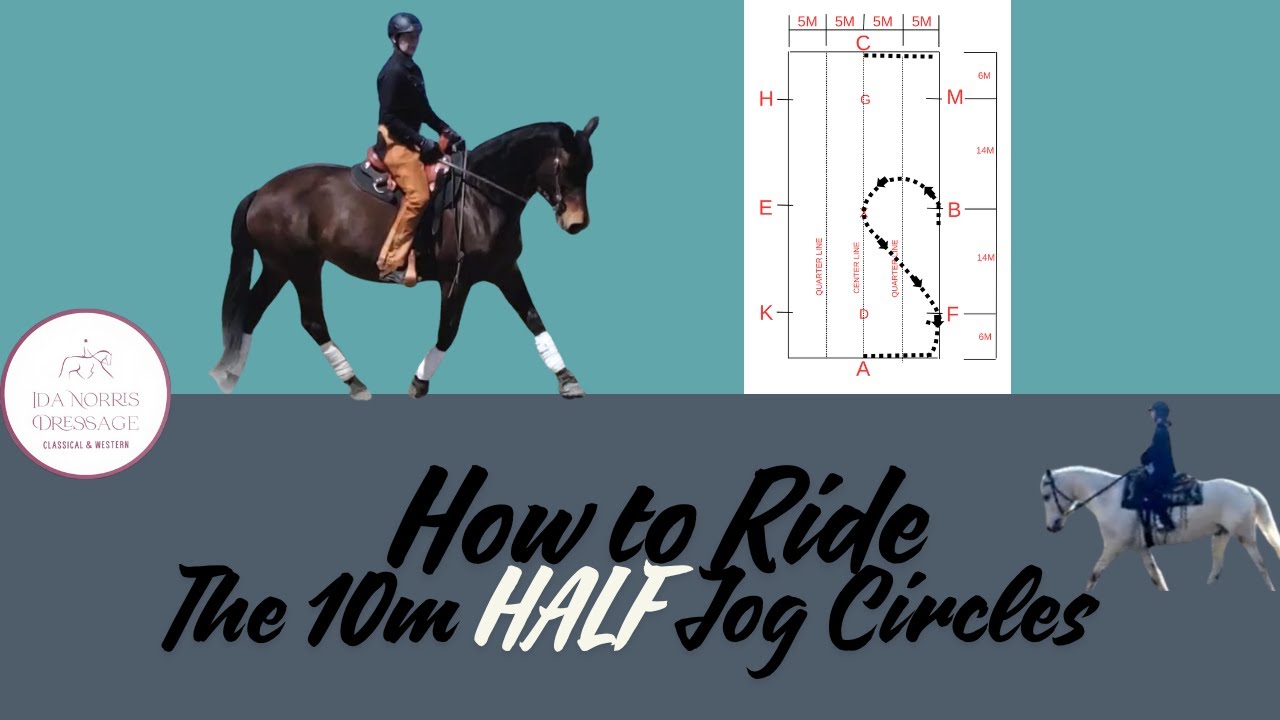 How to Ride The 10 Meter Half Circle at Jog // Western Dressage - YouTube