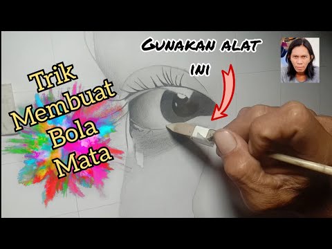 Cara membuat mata agar terlihat realis @wandi_lukisanpensil - YouTube
