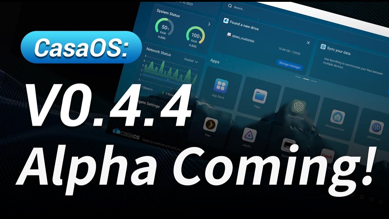 CasaOS v0 4 4 alpha Introduction - YouTube