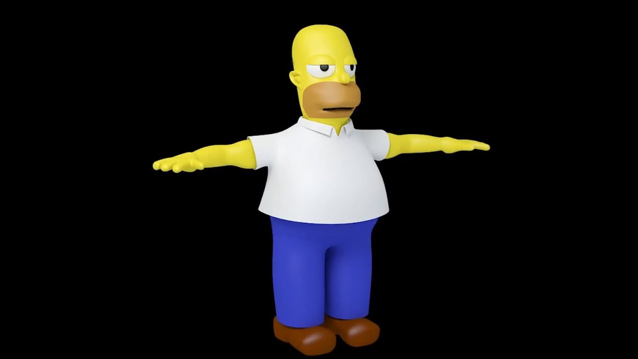 Homer Simpson Speed Head Modelling - YouTube