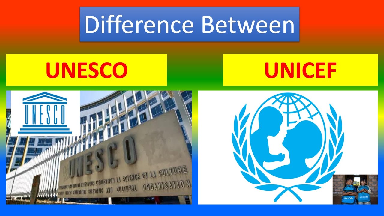 Difference Between UNICEF AND UNESCO - YouTube