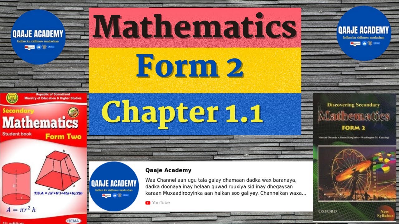 Mathematics Form 2. Chapter 1.1. Indices - YouTube