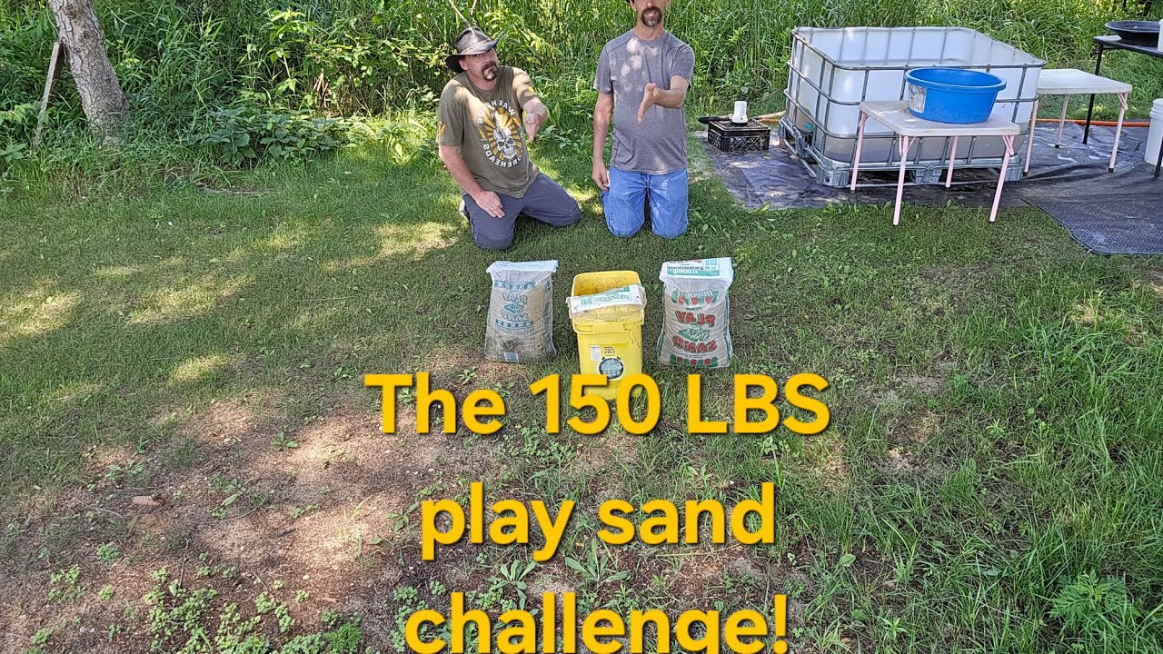 The 150 lbs play sand challenge! - YouTube