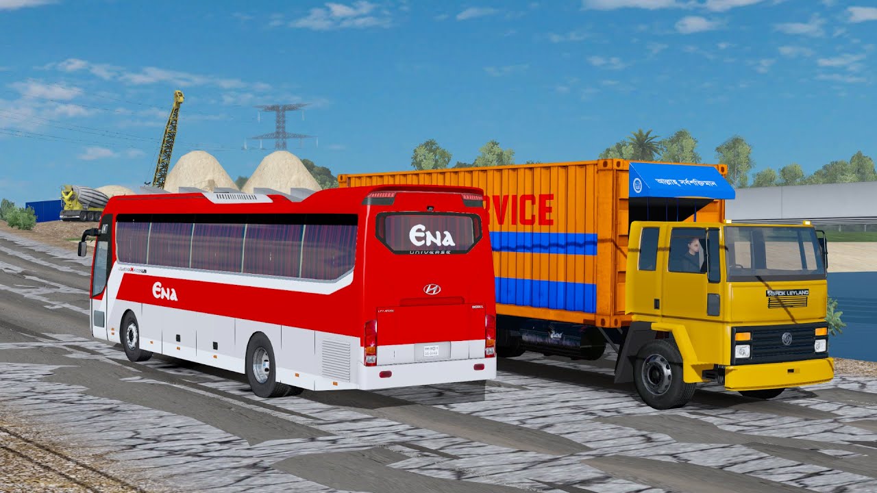 Dhaka to Rangpur (Hyundai Ena) ETS2 BD BUS - GTM BD MAP V2 - YouTube