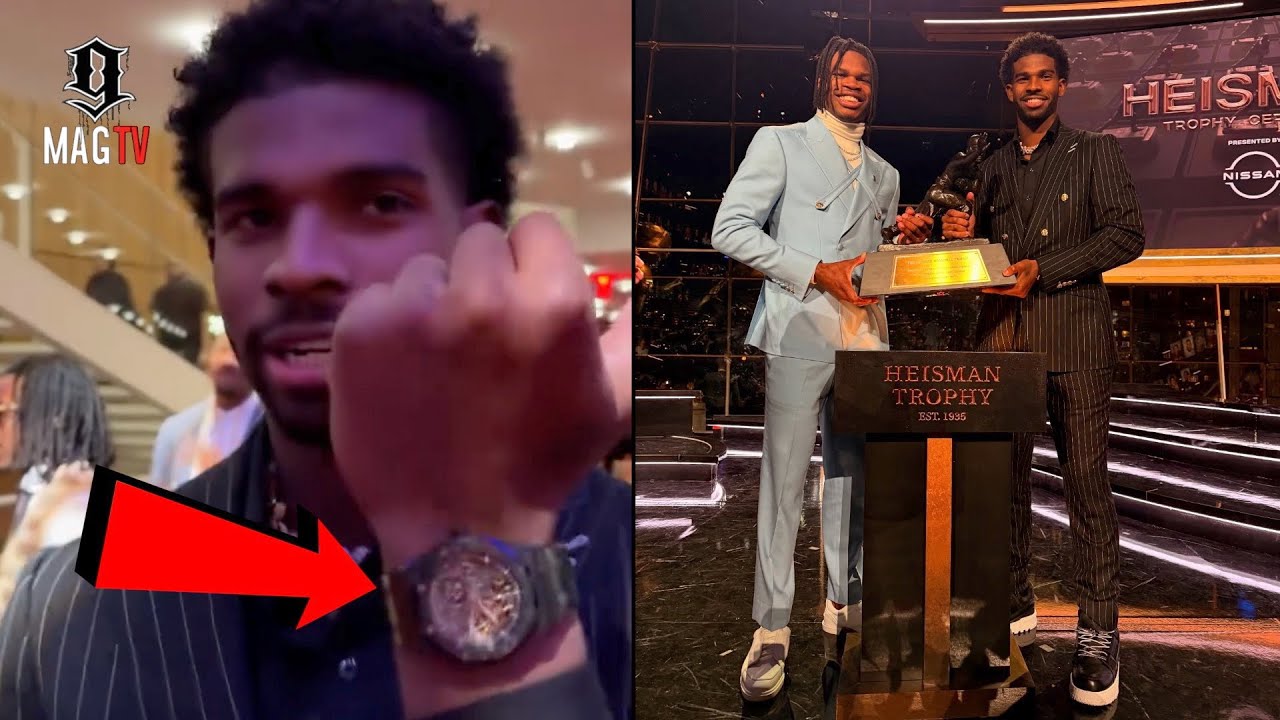 Shedeur Sanders Wears A $300K Audemars Piguet Watch During The Heisman ...