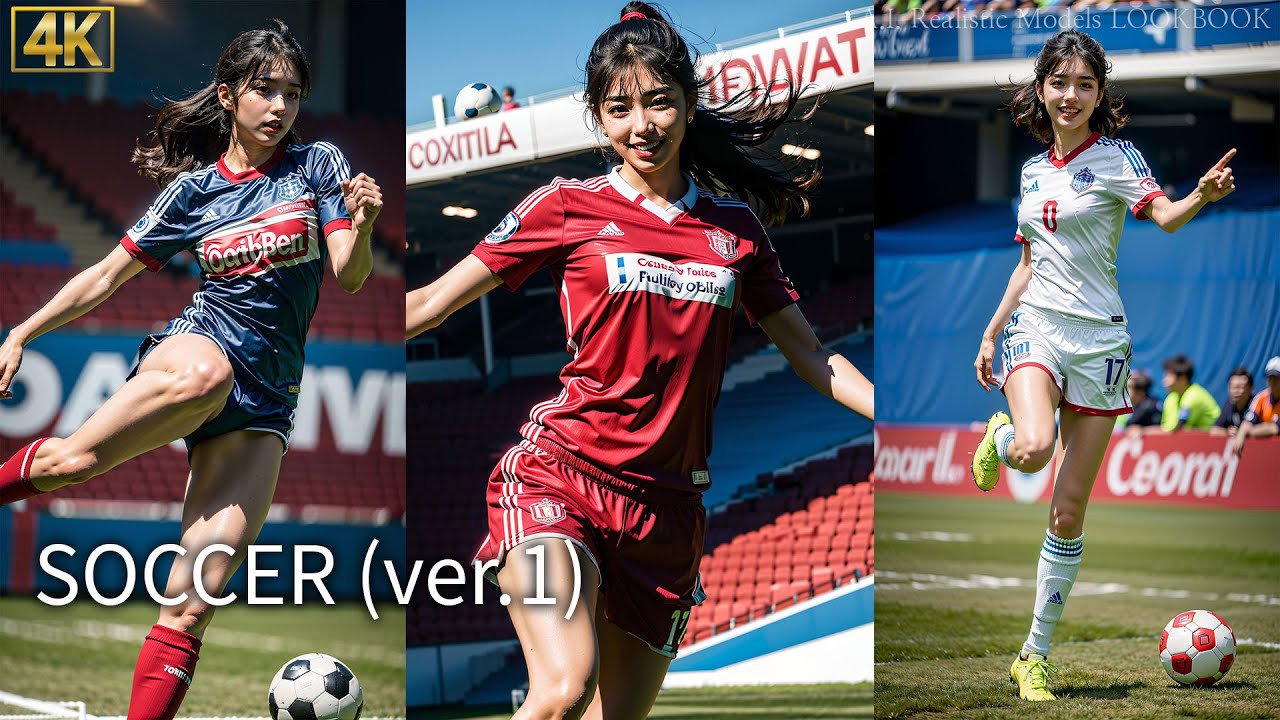 [4k] AI Lookbook / 축구 (ver.1) / SOCCER (ver.1) / Ai Realistic Models ...
