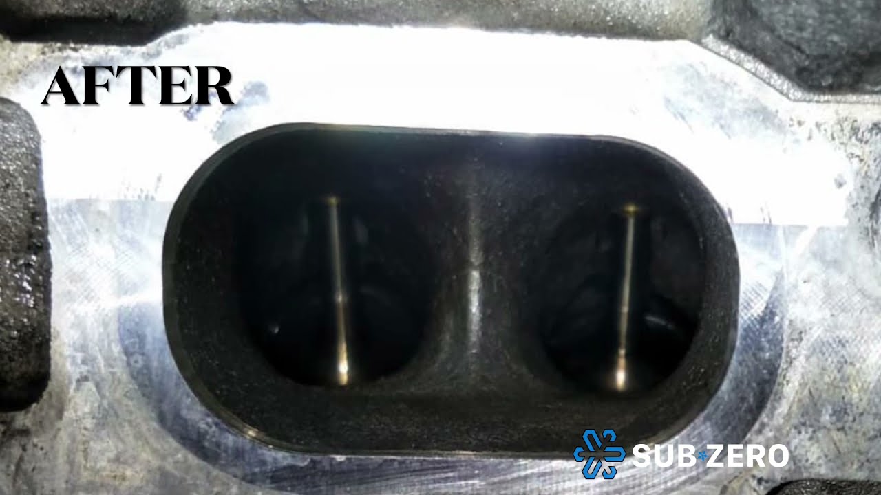 Dry Ice Blasting Intake Valves - YouTube