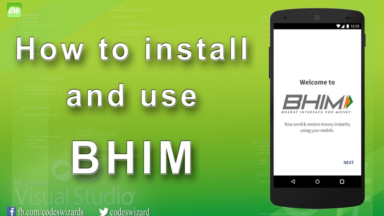 How to download and install BHIM app : BHIM UPI app tutorial full guide ...