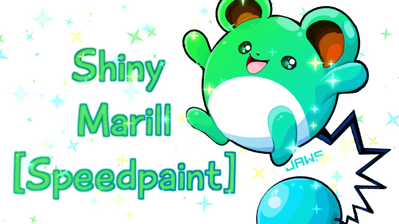 Shiny Marill [Speedpaint] - YouTube