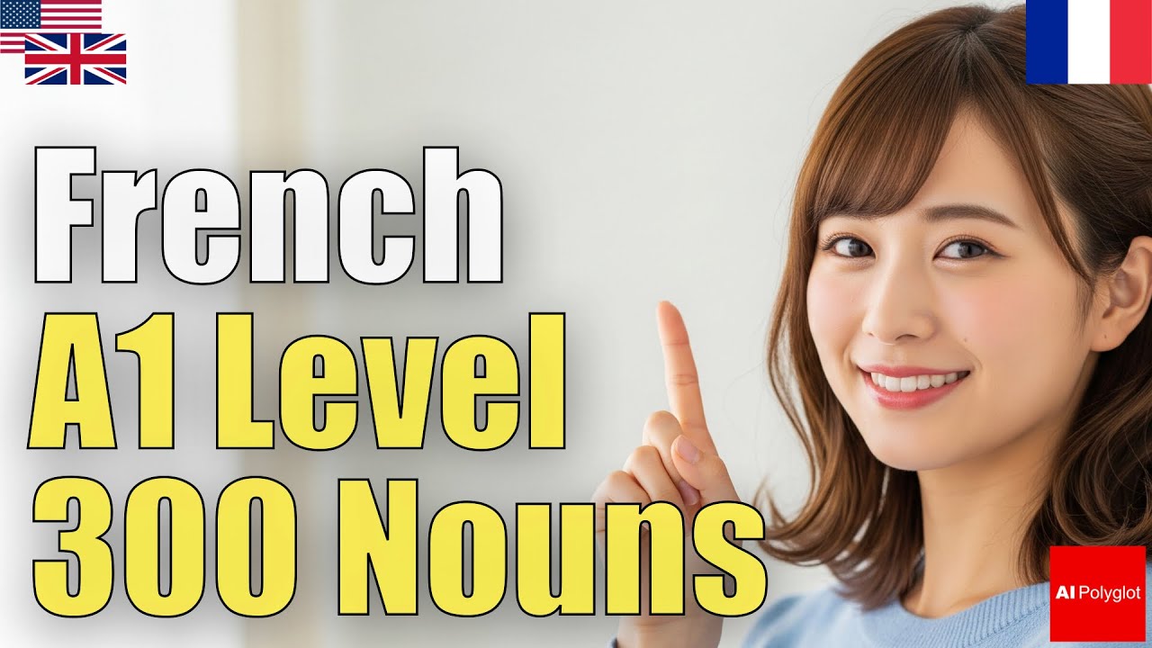 French A1 Nouns 300 | From scratch | Immersion | Background | Natural ...