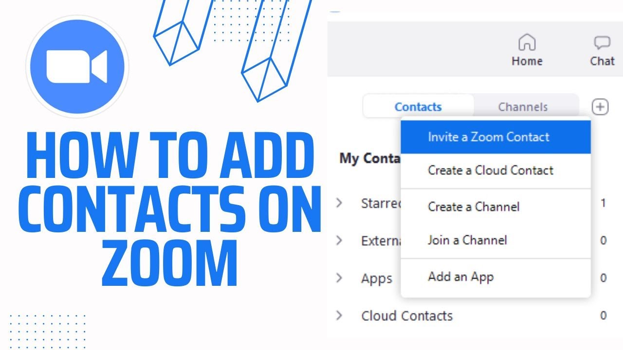 How to ADD Contacts on Zoom | 2023 - YouTube