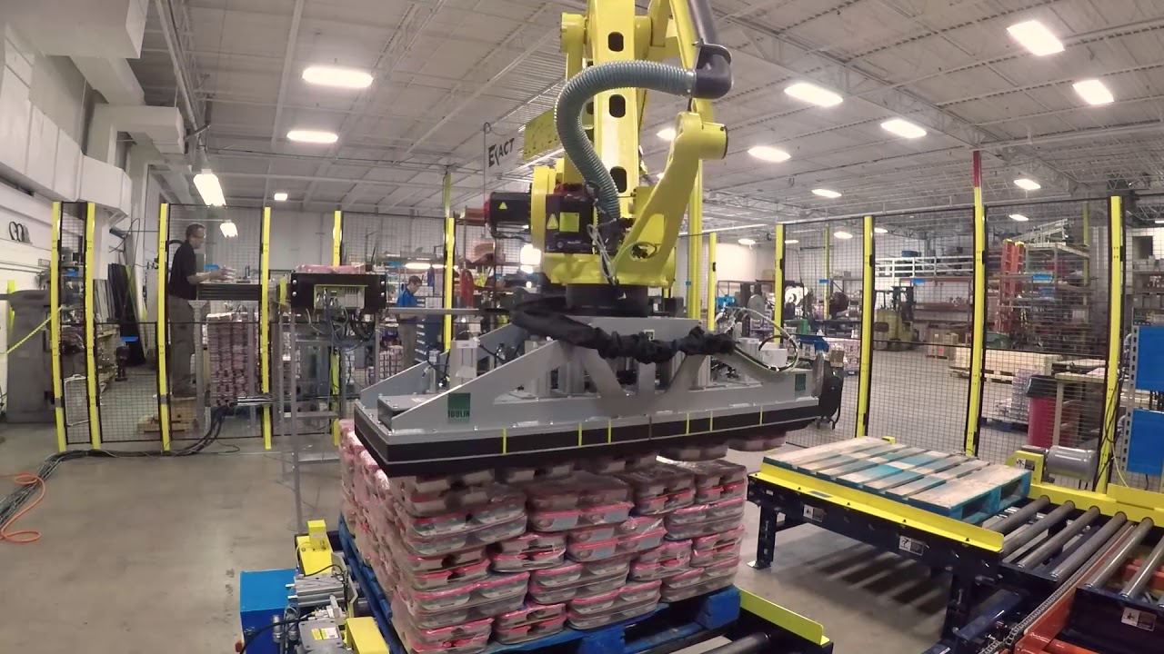 Exact Automation Robotic Palletizer - YouTube