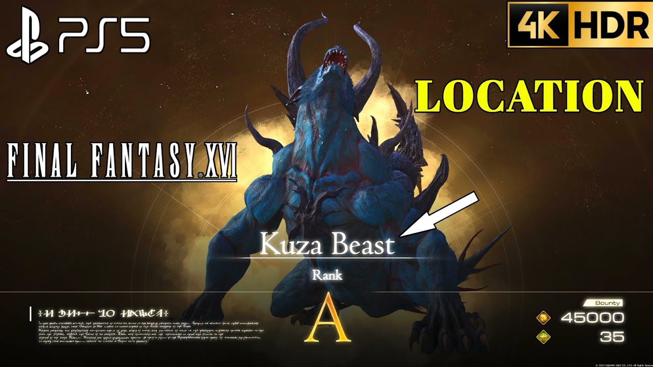 Final Fantasy 16 Kuza Beast Location | FF16 Kuza Beast Location | FF16 ...