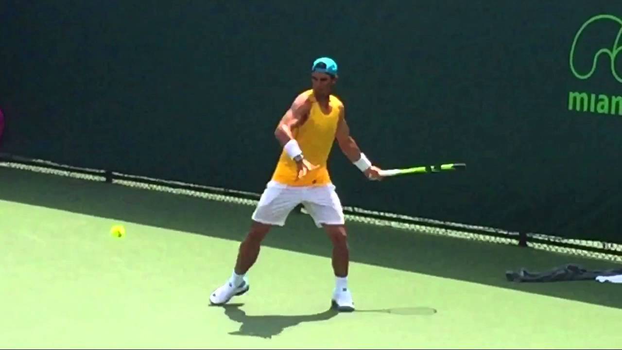 Nadal forehands MIAMI open 2016 - YouTube