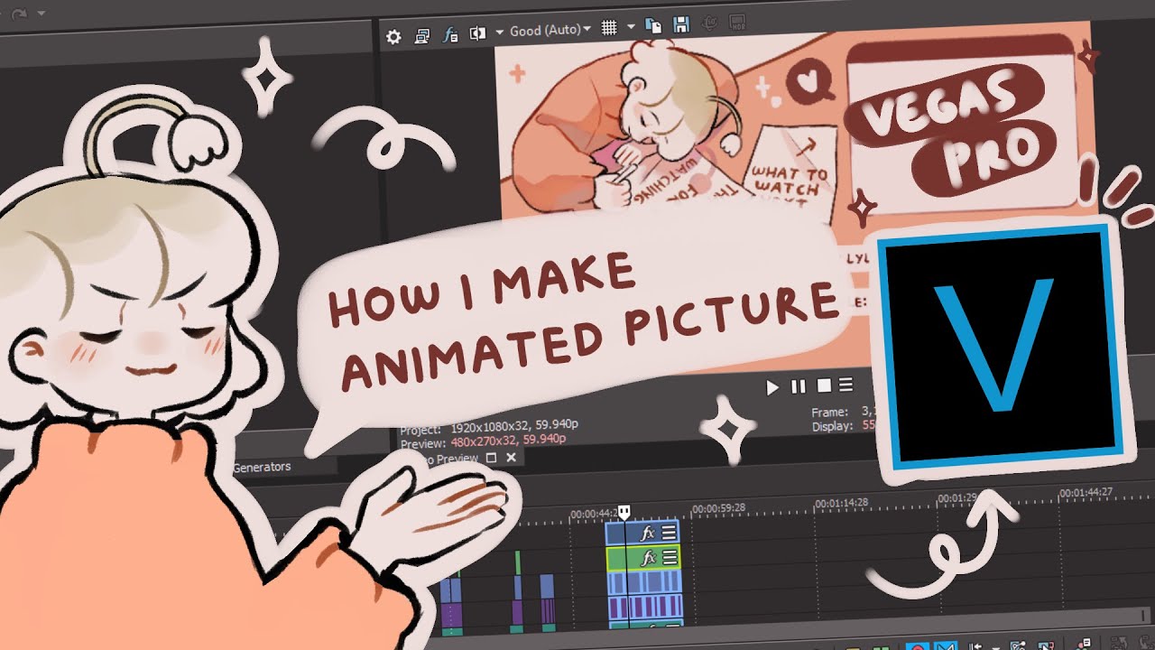 How i make animation using Vegas Pro ️ | Making an Outro! [Re-upload ...