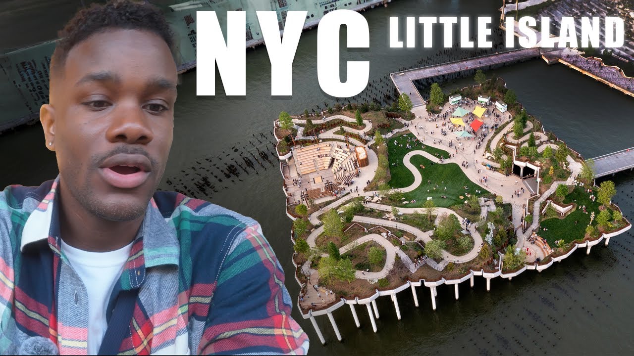 INSIDE NYC's Man made Little Island & My Favorite Burger - YouTube