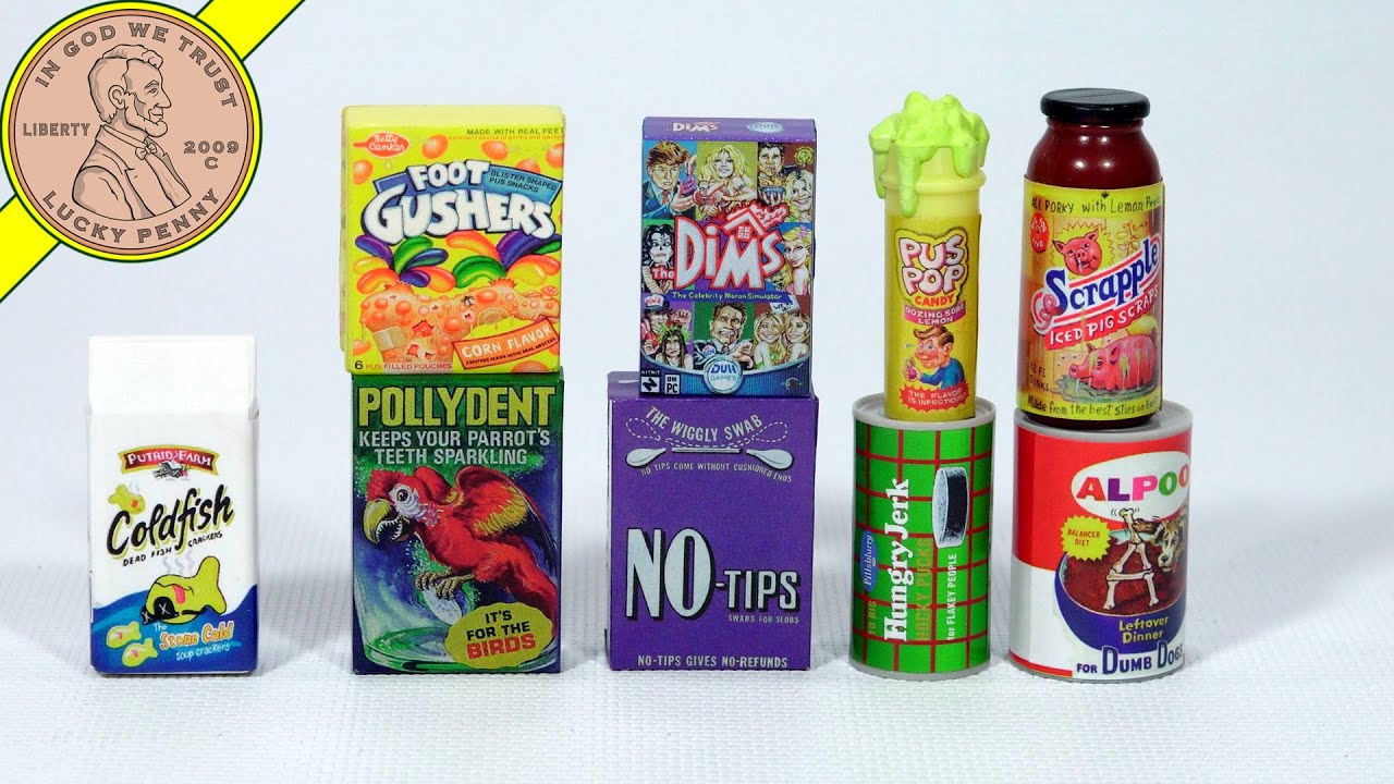 Wacky Packages Minis Series 2 Funny Products! - YouTube