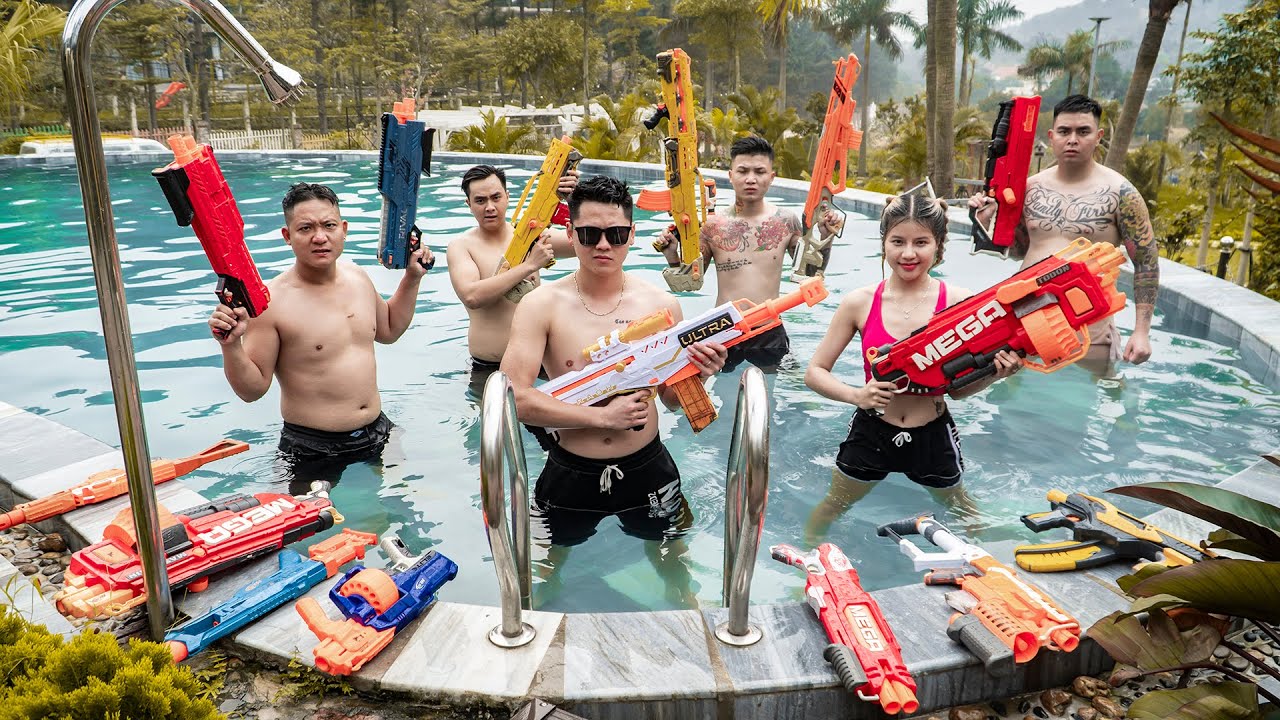 LTT Game Nerf War : Warriors SEAL X Nerf Guns Fight Crime Mr Zero Crazy ...