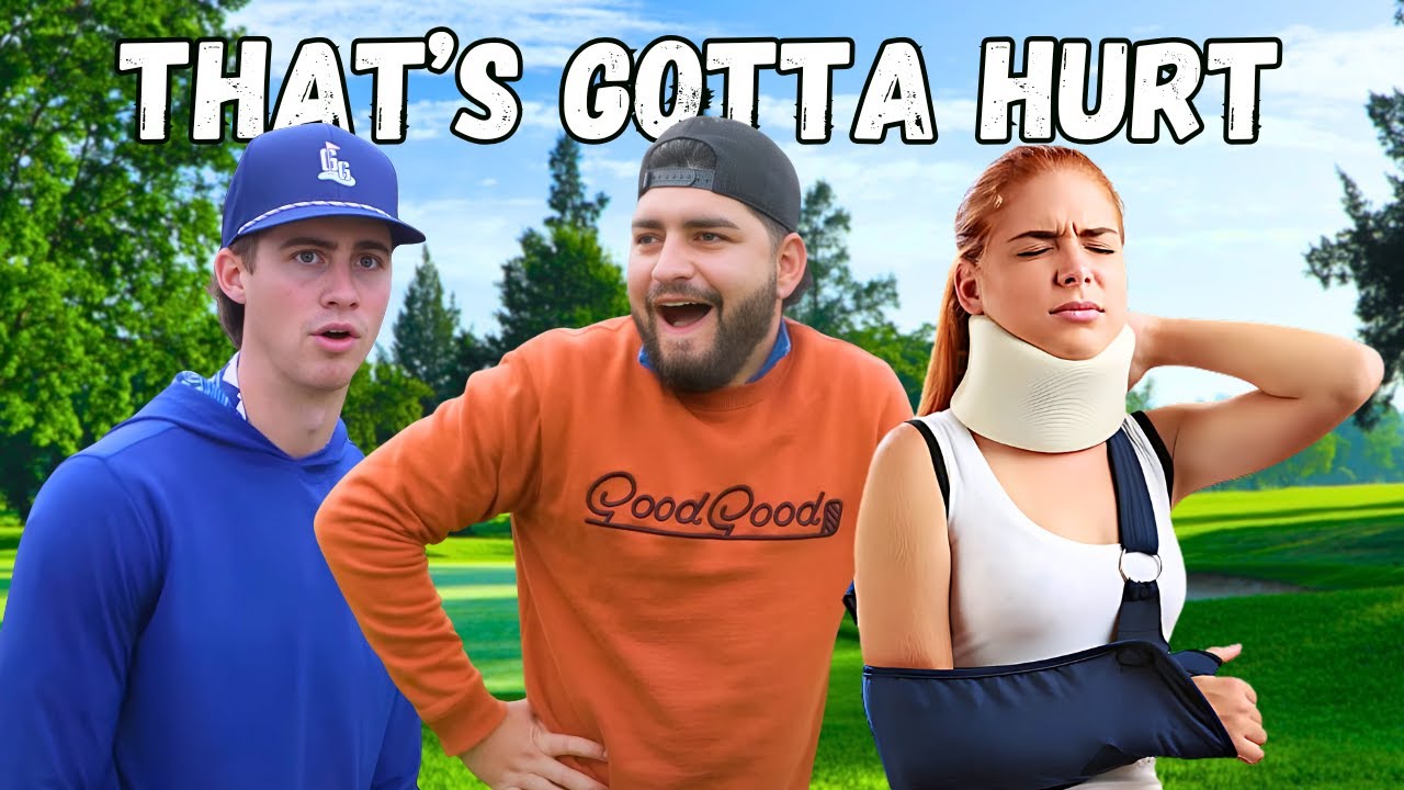 He Hit His Girlfriend With The Golf Ball On The Course | Moments Of The ...