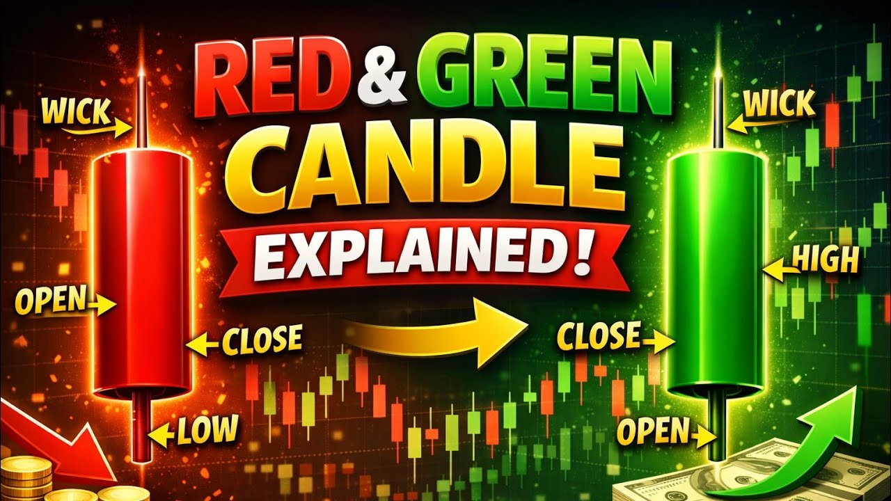 Candlestick Pattern Basics: Red vs Green Candle Explained - YouTube