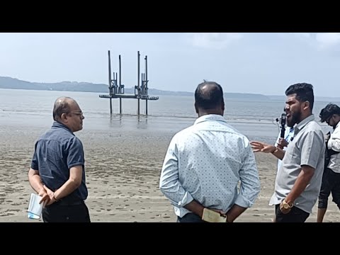 MLA Viresh Borkar visits Agassaim beach over pole installation with ...