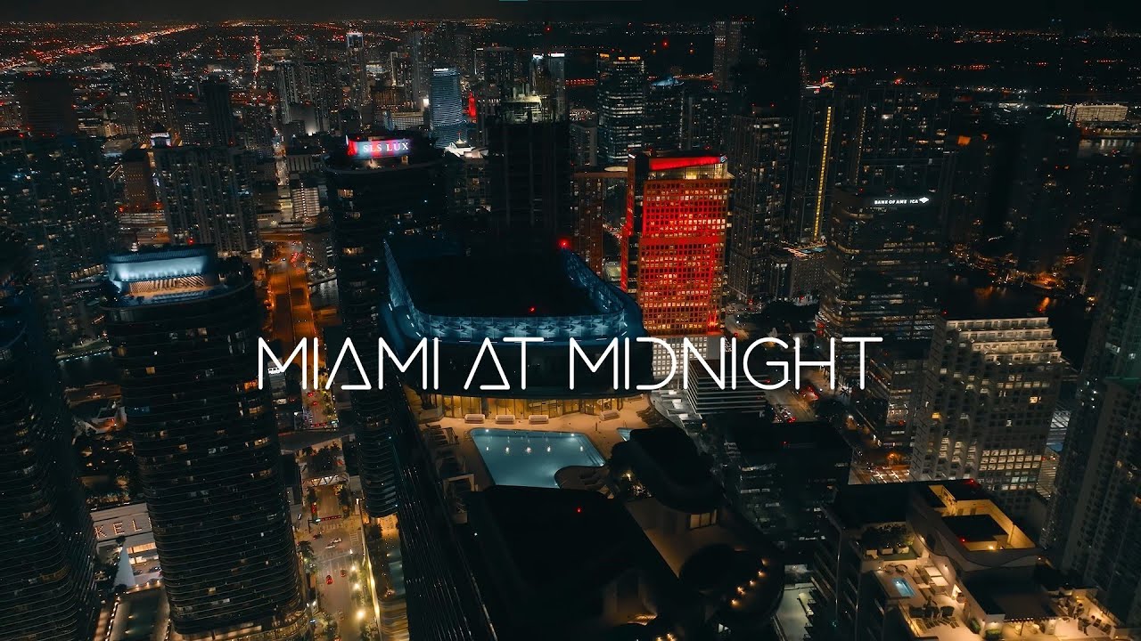 MIAMI AT MIDNIGHT (Drone 4K) by DJI Mavic 3 - YouTube