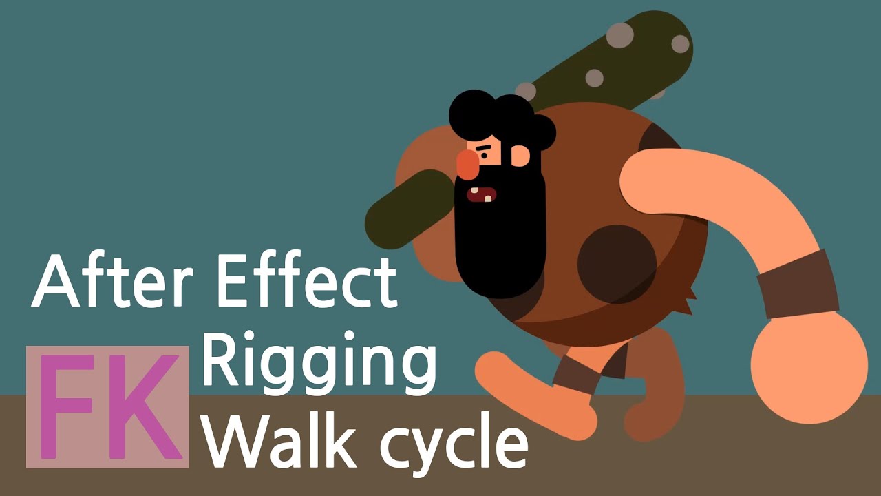 After Effect FK Rigging Walk Cycle - YouTube
