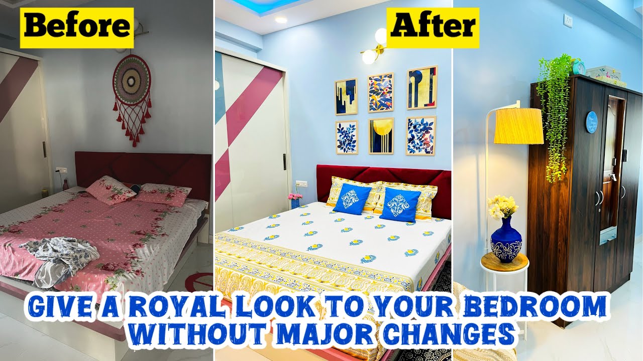 Indian Traditional Bedroom Makoever in budget | DIY Bedroom Decorating ...