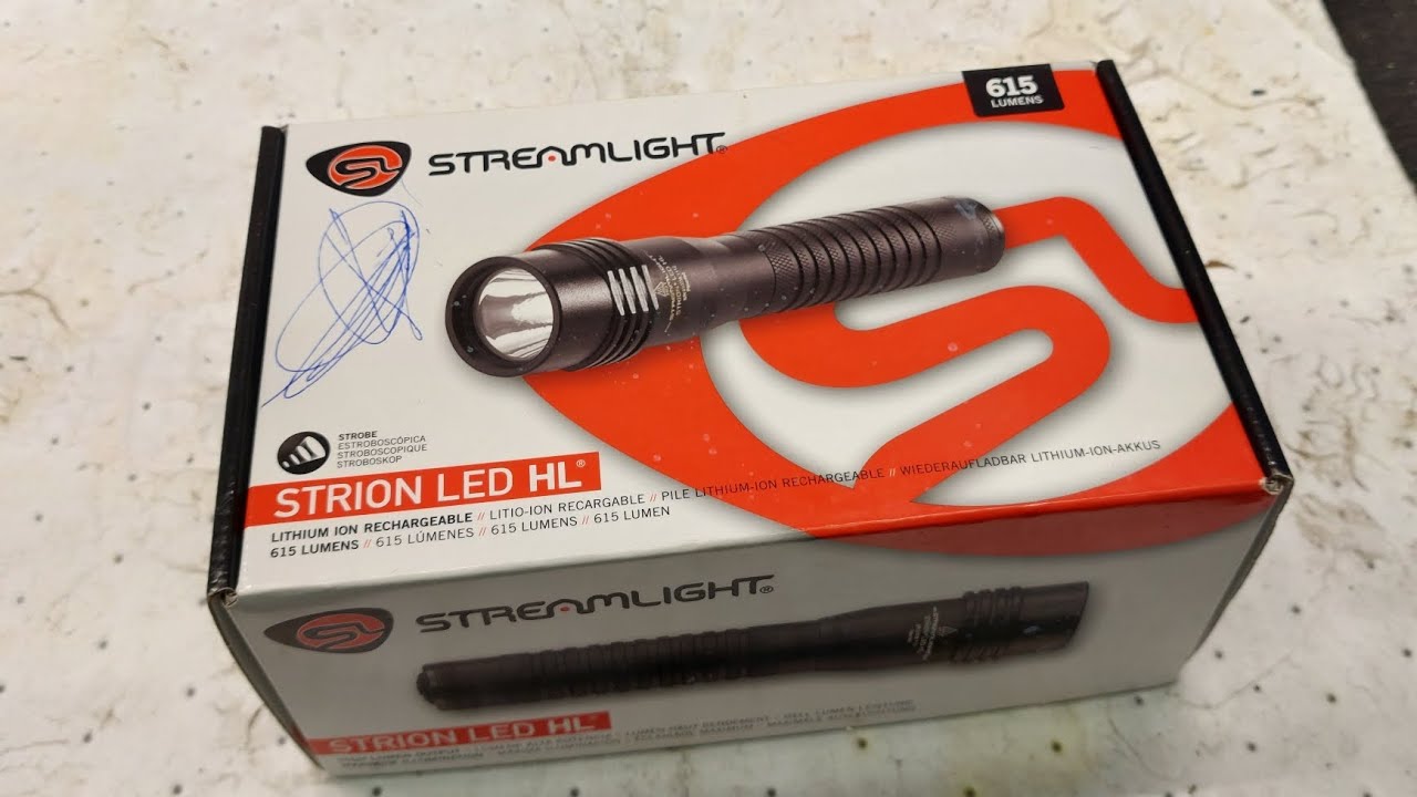 Streamlight 74751 Strion LED HL 615-Lumen unboxing - YouTube