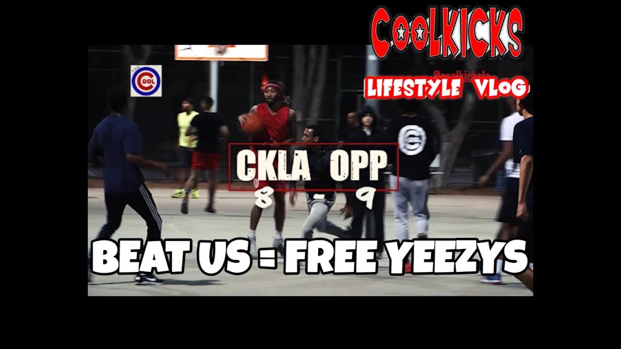 Beat Us In Basketball For FREE Sneakers - YouTube
