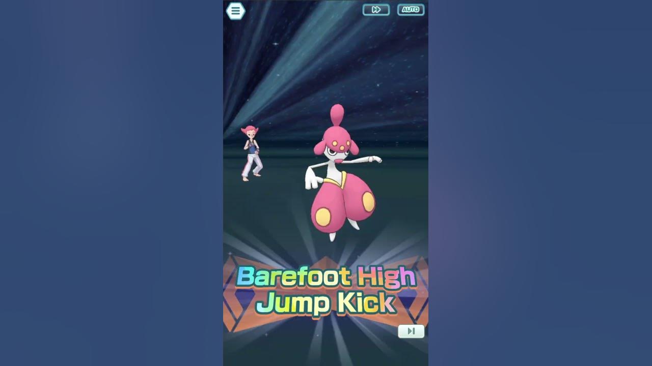 Pokémon Masters EX Sync Move: “Barefoot High Jump Kick” - YouTube