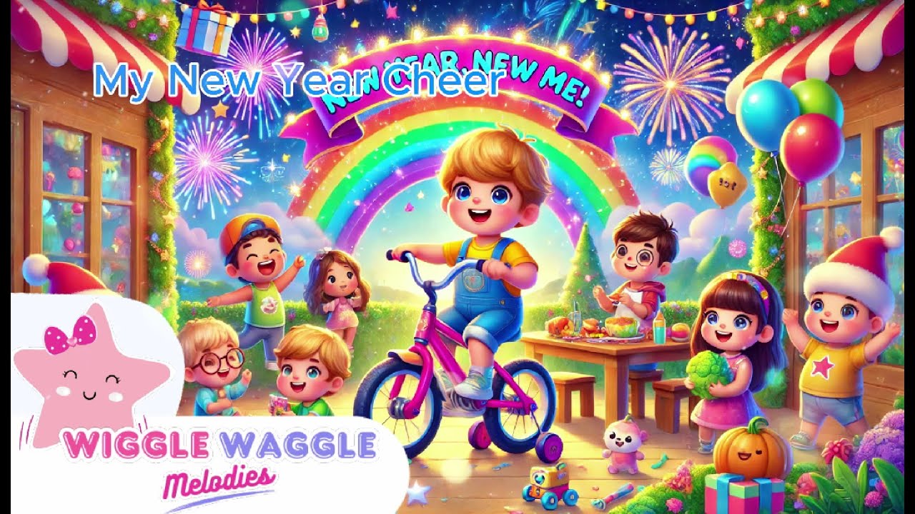 My New Year Cheer | Wiggle Waggle Melodies @KidsClub-1195 - YouTube