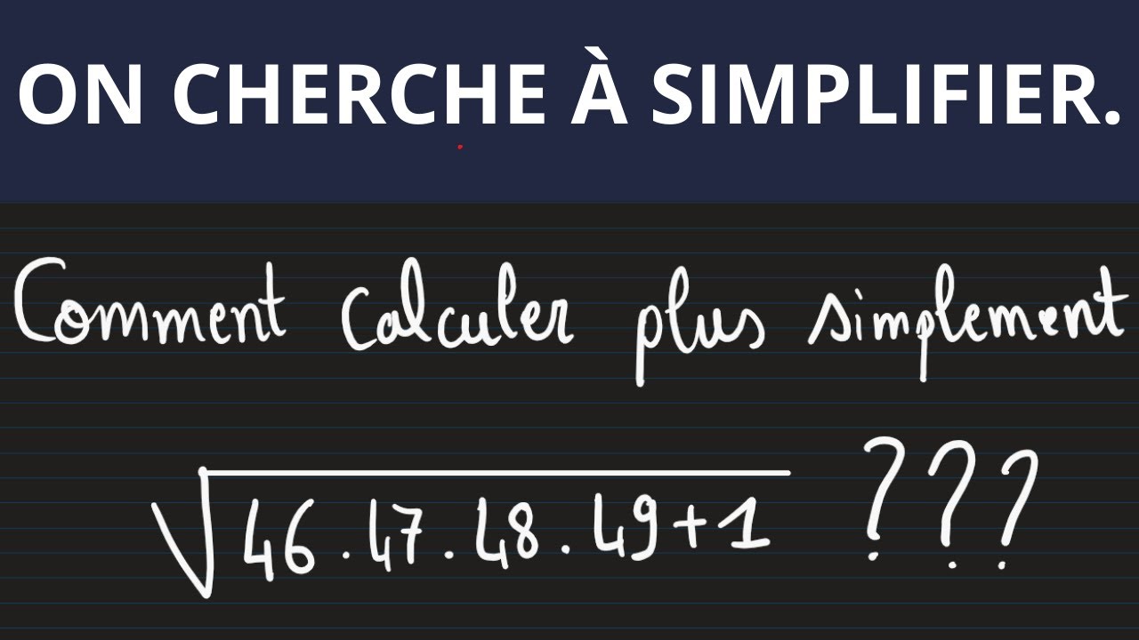 UN DÉFI DE CALCUL MENTAL: REUSSIR LE CONCOURS OLYMPIADE DE MATH - YouTube