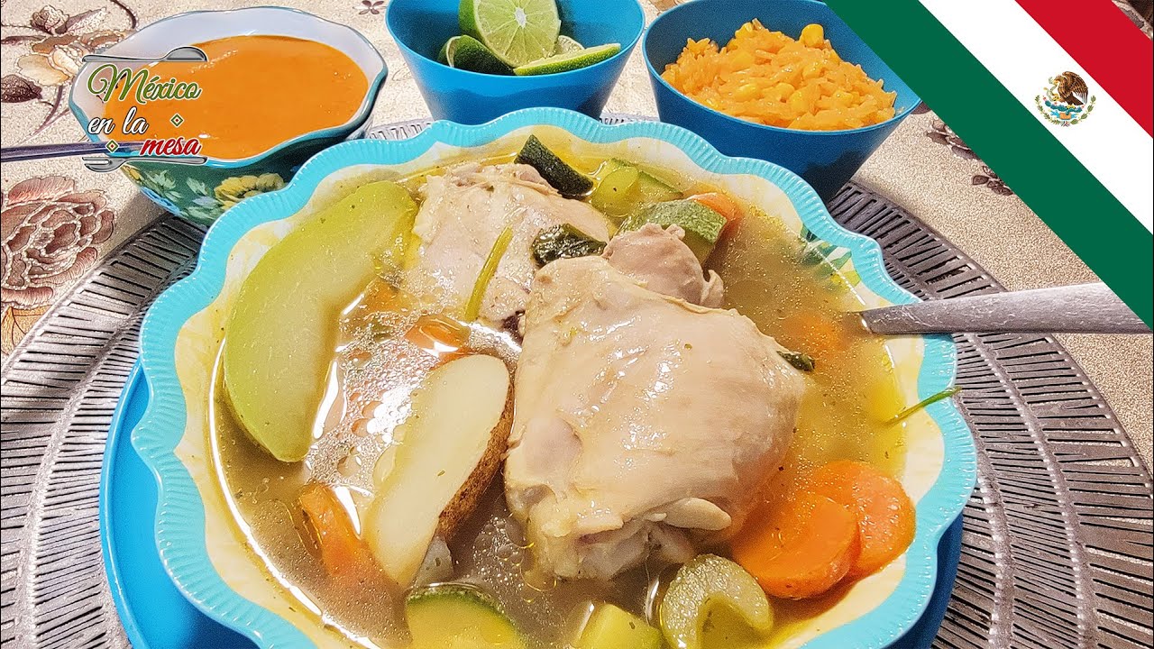 Un Rico Caldo De Pollo Receta Muy Rica - YouTube