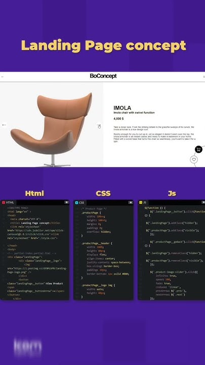 Day 9 - Animated landing page Ui Html CSS JS | 100 Days. 100 Projects" #codingisfun #webdevelo ...