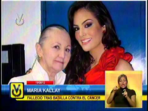 Falleció María Kallay tras perder la batalla contra el cáncer - YouTube