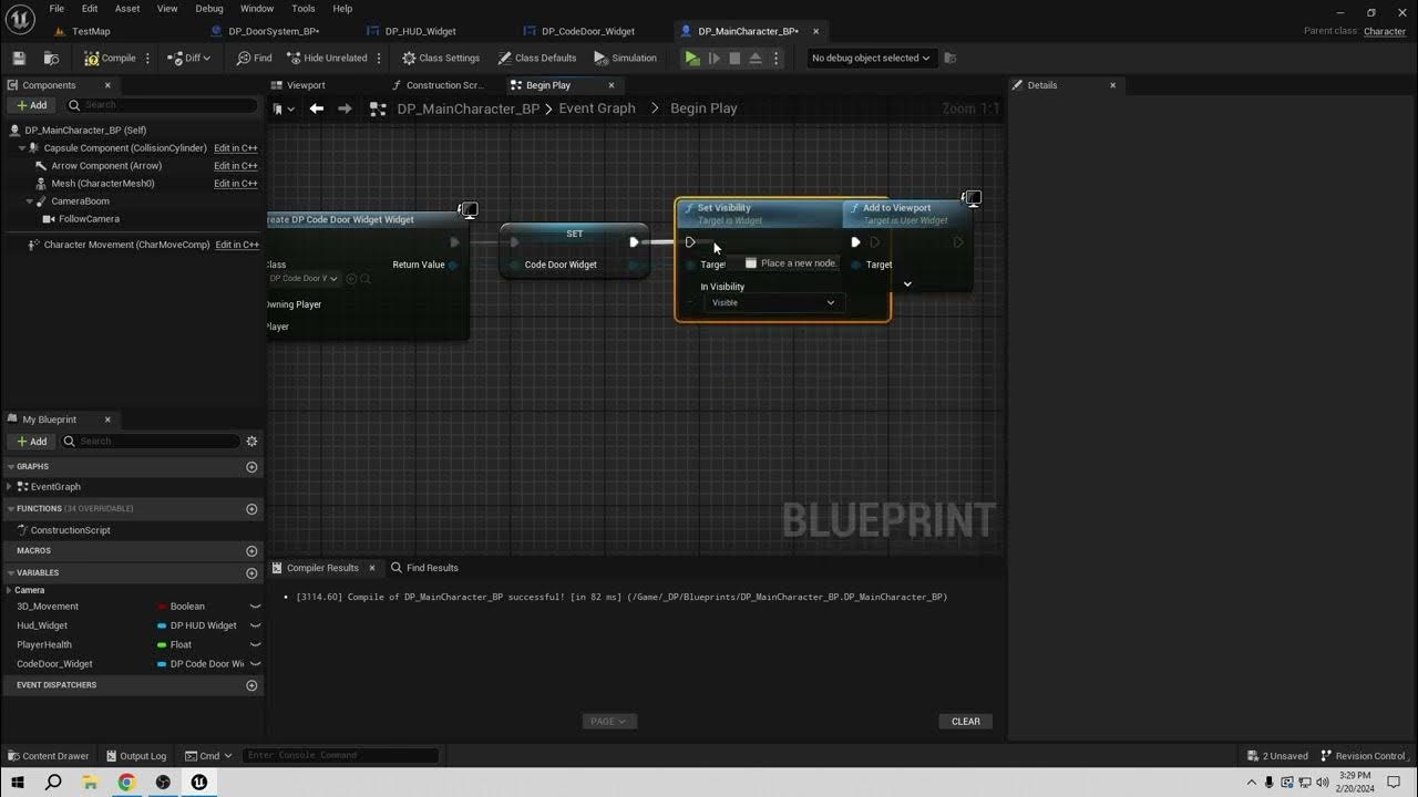 Unreal Engine: Side Scroller 3D Shooter (Part 6: Open Doors With A Password) - YouTube