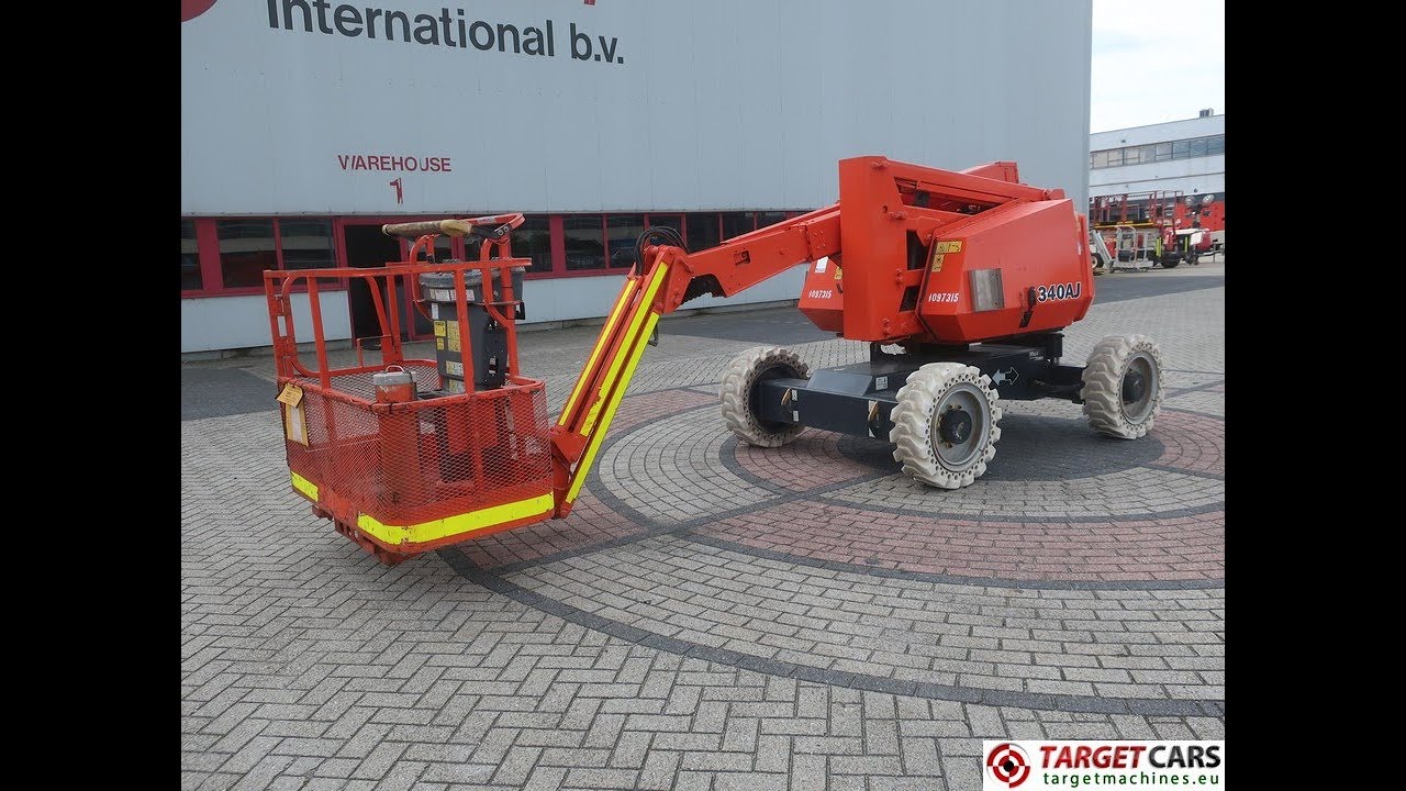 780200 JLG 340AJ ARTICULATED 4x4 BOOM DIESEL WORK LIFT W/JIB 1233CM ...