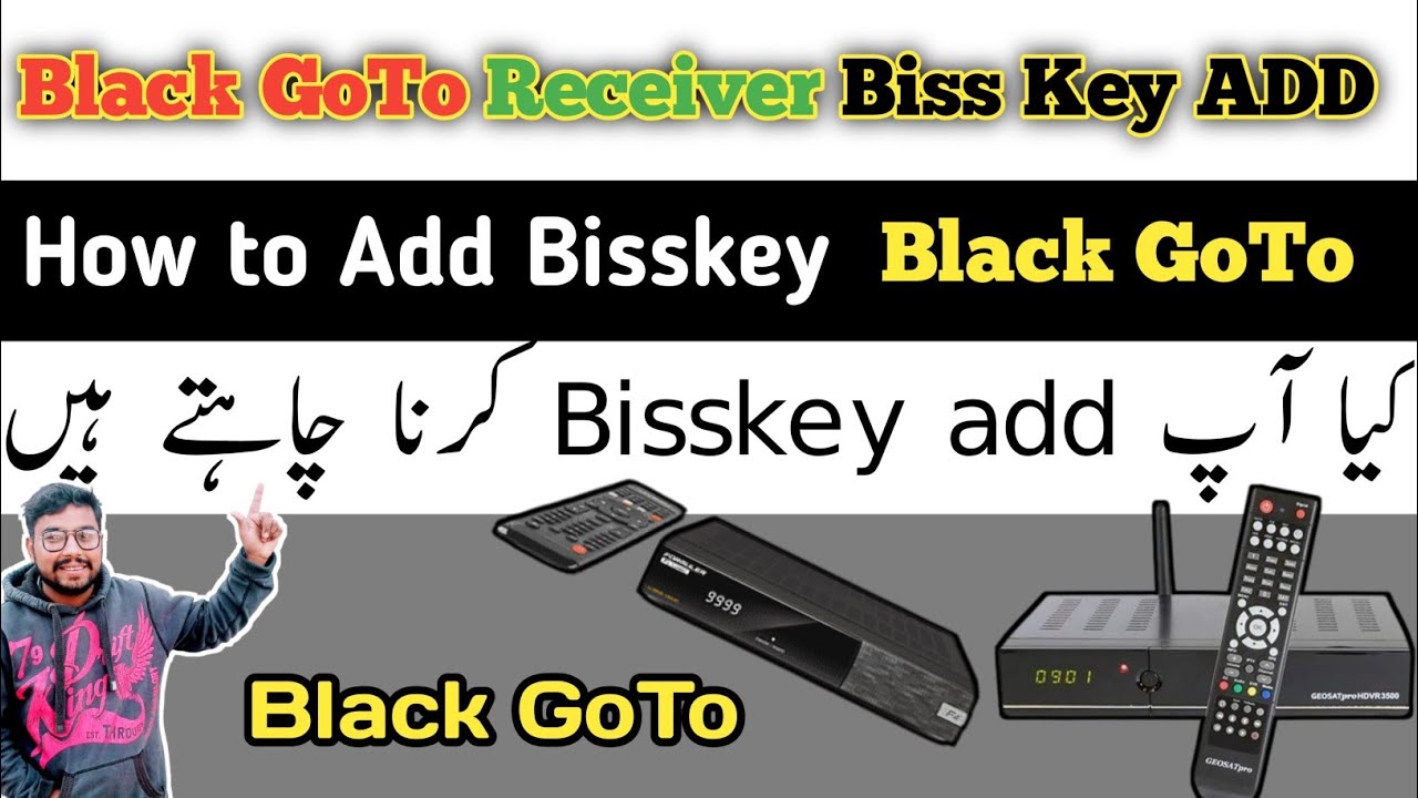 how to add biss key in black goto receiver | Bisskey | - YouTube