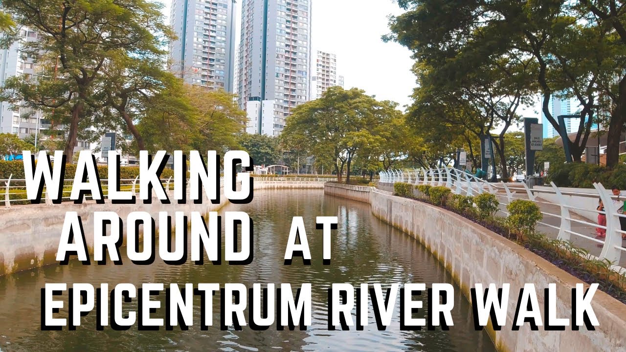 Walking around Epicentrum River Walk at Kuningan Jakarta Indonesia ...