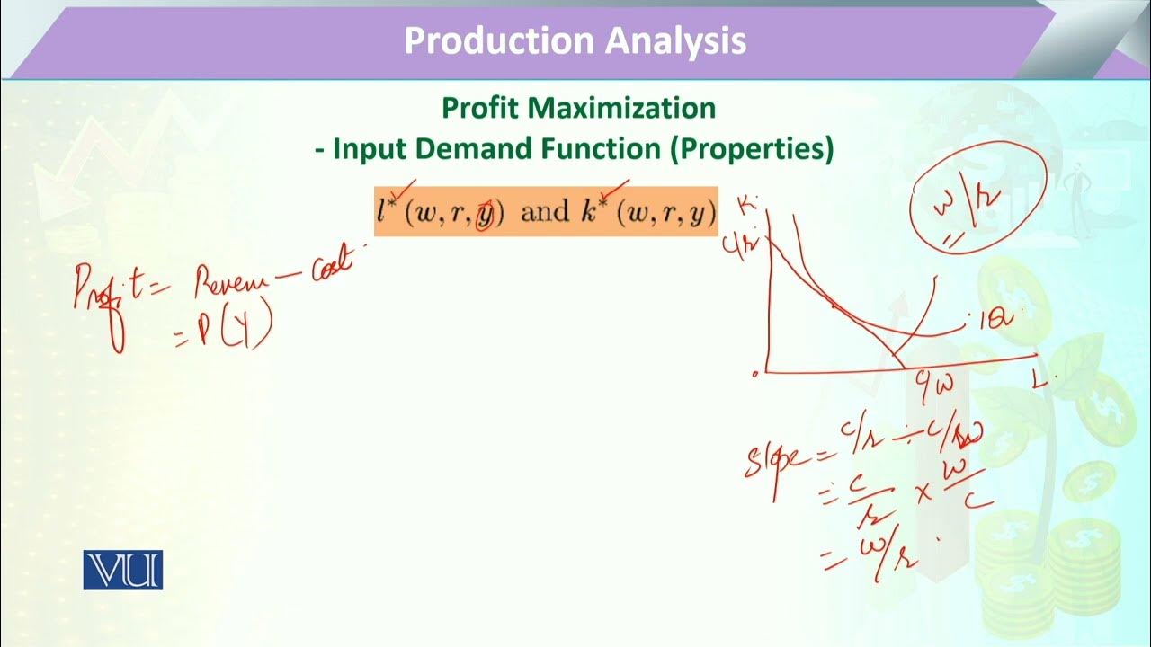 Profit Maximization: Input Demand Function (Properties) | Microeconomic Analysis | ECO614 ...