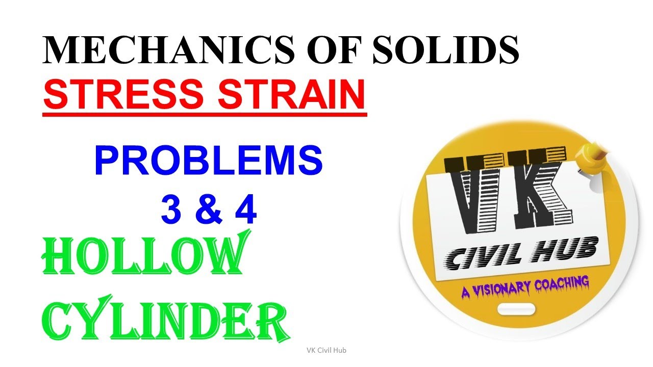Mechanics of solids - STRESS STRAIN PROBLEM 3 & 4 - YouTube