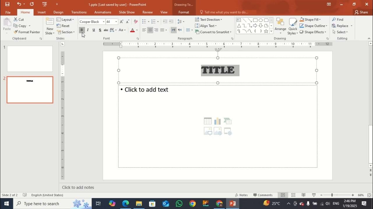 How to change font in MS powerpoint - YouTube