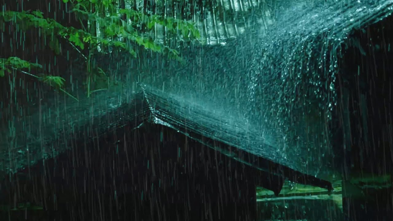 Rain on Metal Roof | Heavy Rain & Thunder Sounds on Tin Roof for Deep ...