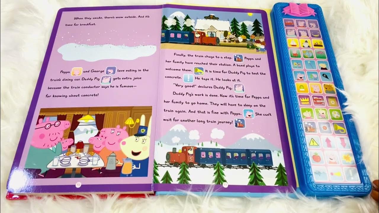 Kids Book Read Aloud: Peppa Pig Sound Story Book Treasury| Long Train Journey| Sound Book| For ...