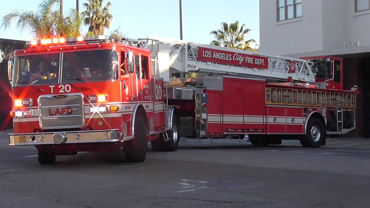 LAFD Light Force 20 Responding 3/3/2025 - YouTube