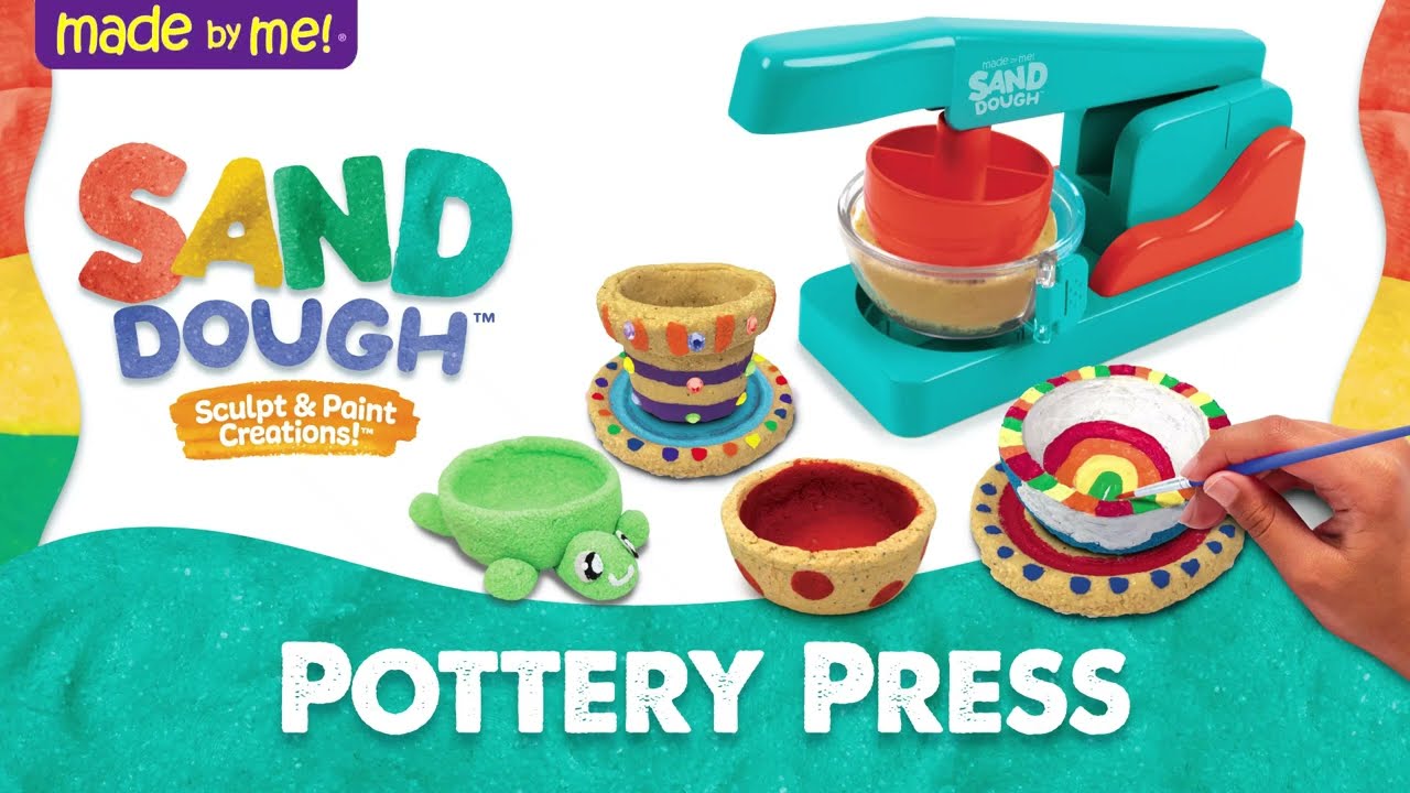 How To Create Sand Dough Pottery With The Made By Me Sand Dough Pottery ...