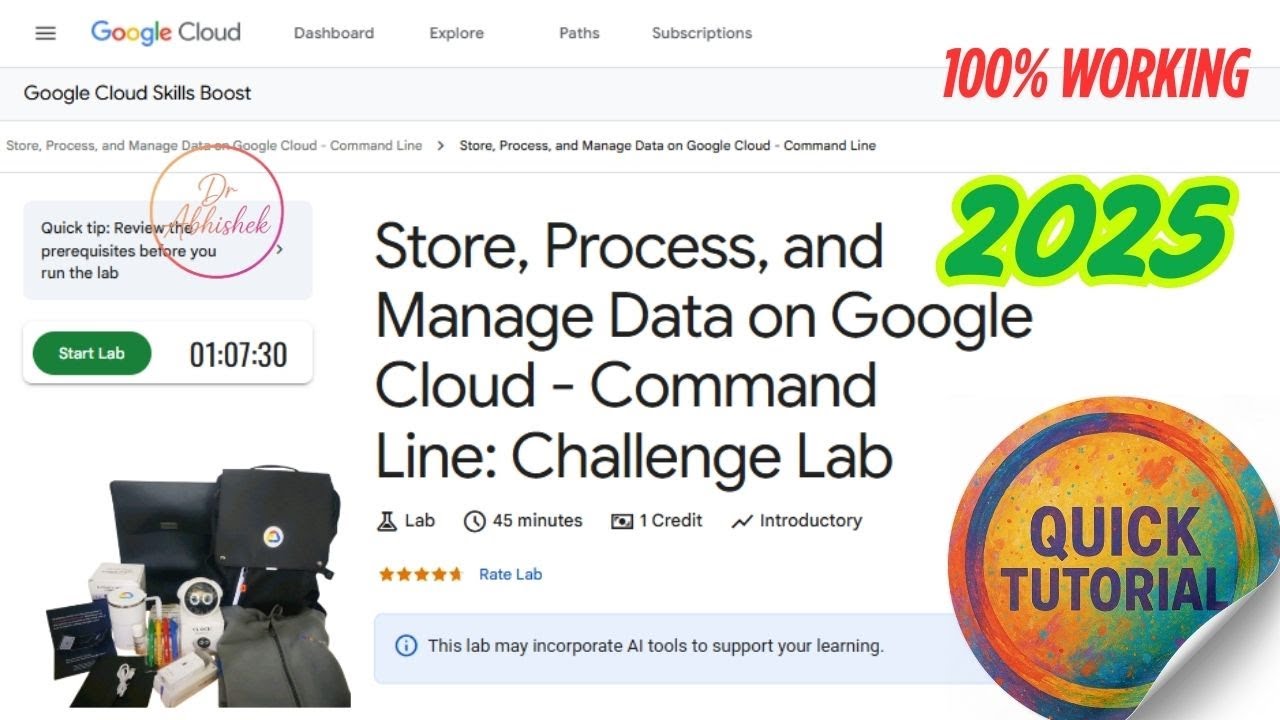 Store Process, and Manage Data on Google Cloud - Command Line: Challenge Lab [2025] ARC102 # ...
