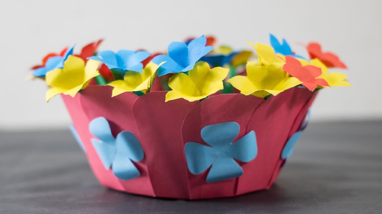 How To Make A Nice Paper Flower Pot DIY Beautiful Paper Pot YouTube how-to-make-a-nice-paper-flower-pot-diy-beautiful-paper-pot-youtube